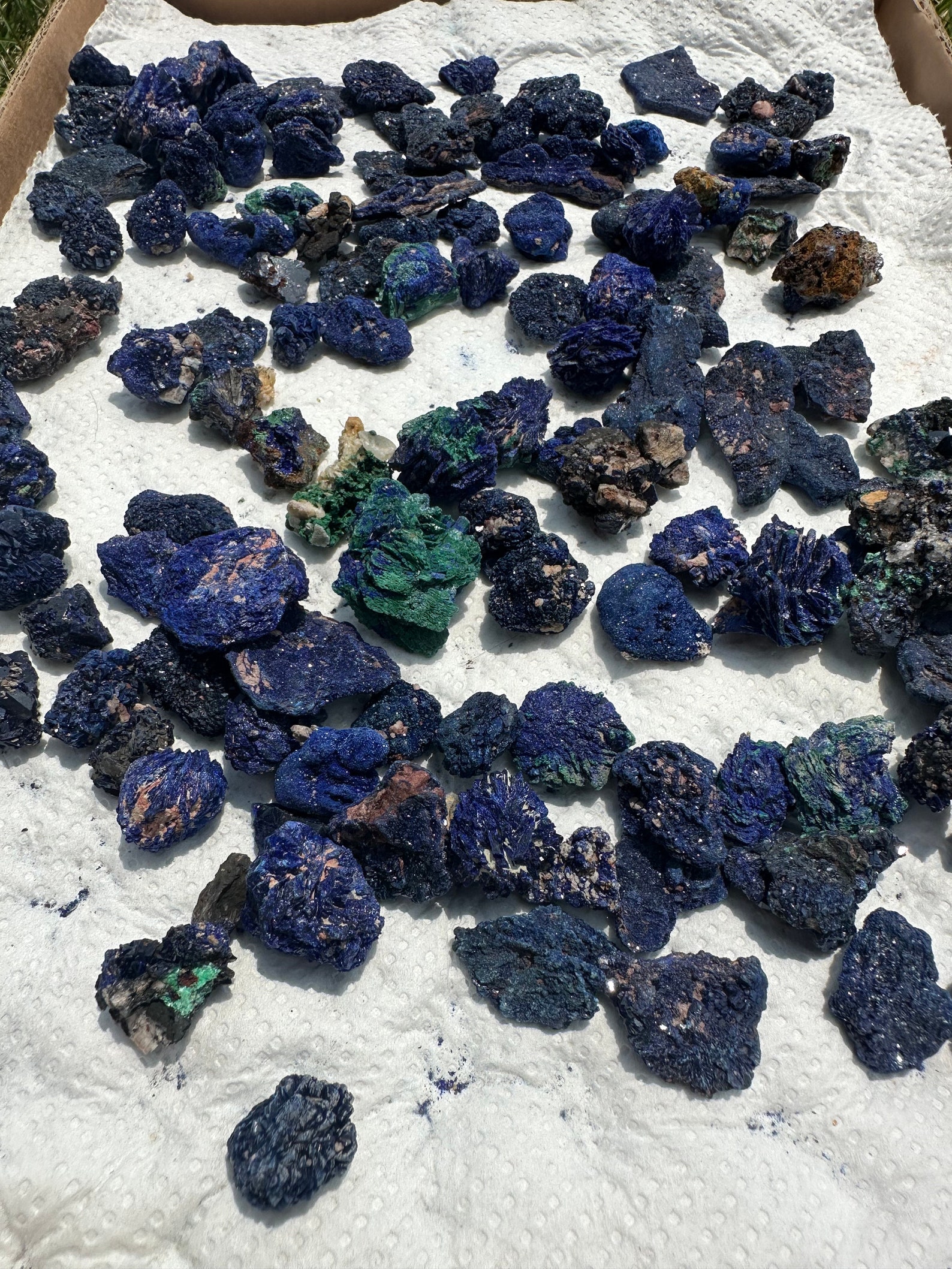 Raw Azurite Crystal Rough Azurite Malachite Stone Raw Azurite Malachite ...