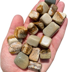 Picture Jasper Tumbled Stone - Multiple Sizes Available - Tumbled ...
