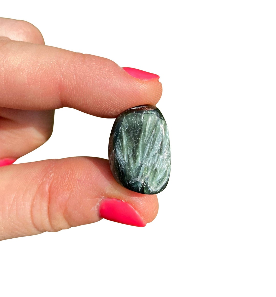 Seraphinite Tumbled Stone - Multiple Sizes - Tumbled Seraphinite ...