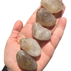 Golden Rutilated Quartz Tumbled Crystal - Multiple Sizes Available ...