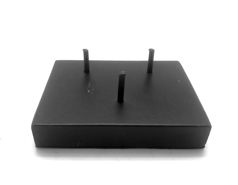 Metal stand 4 x 3.25 base Stone stand medium | Etsy