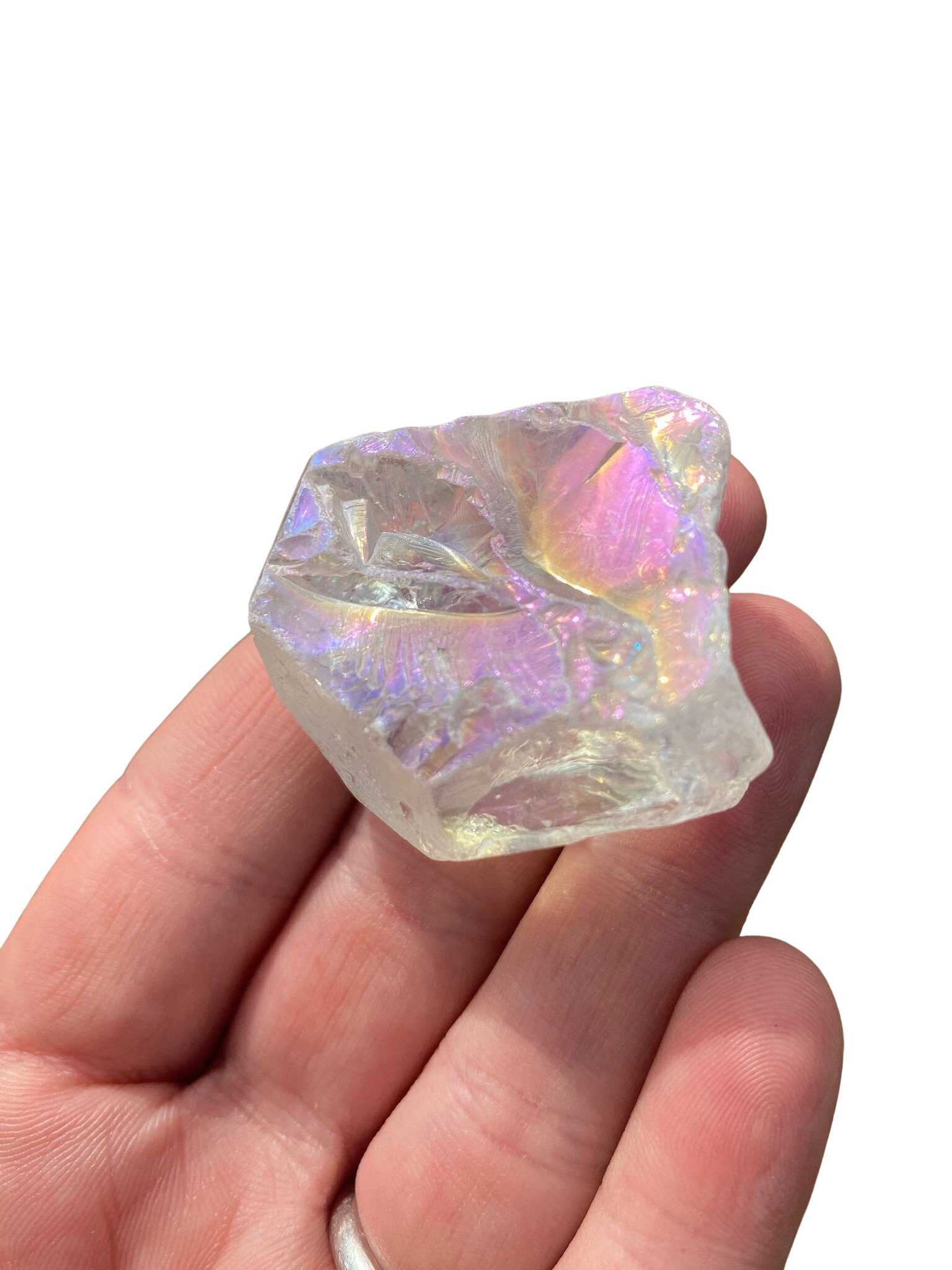 Raw Angel Aura Quartz Crystal 12 Raw Angel Aura | Etsy