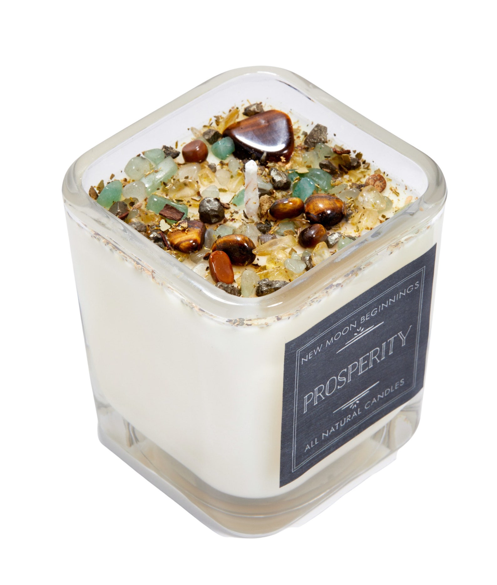 Prosperity Candles Success Crystal & Herb Candle Soy Aromatherapy ...