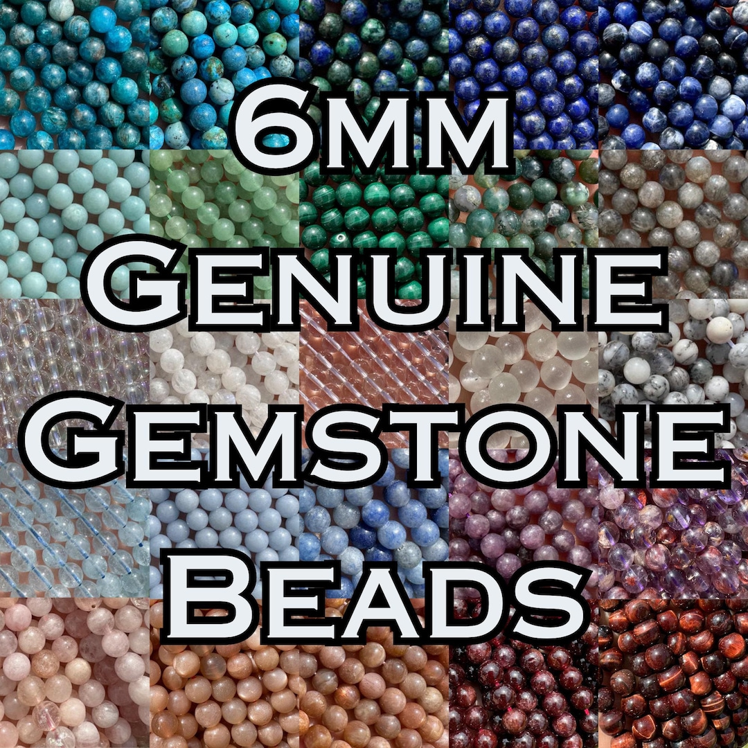 Genuine Crystal Bead Strands 6mm (40+ Crystals) - 6mm Beads - Polished ...