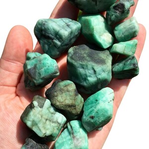 Raw Emerald Stone (xsmall) - Genuine Emerald Crystal - Natural Emerald ...