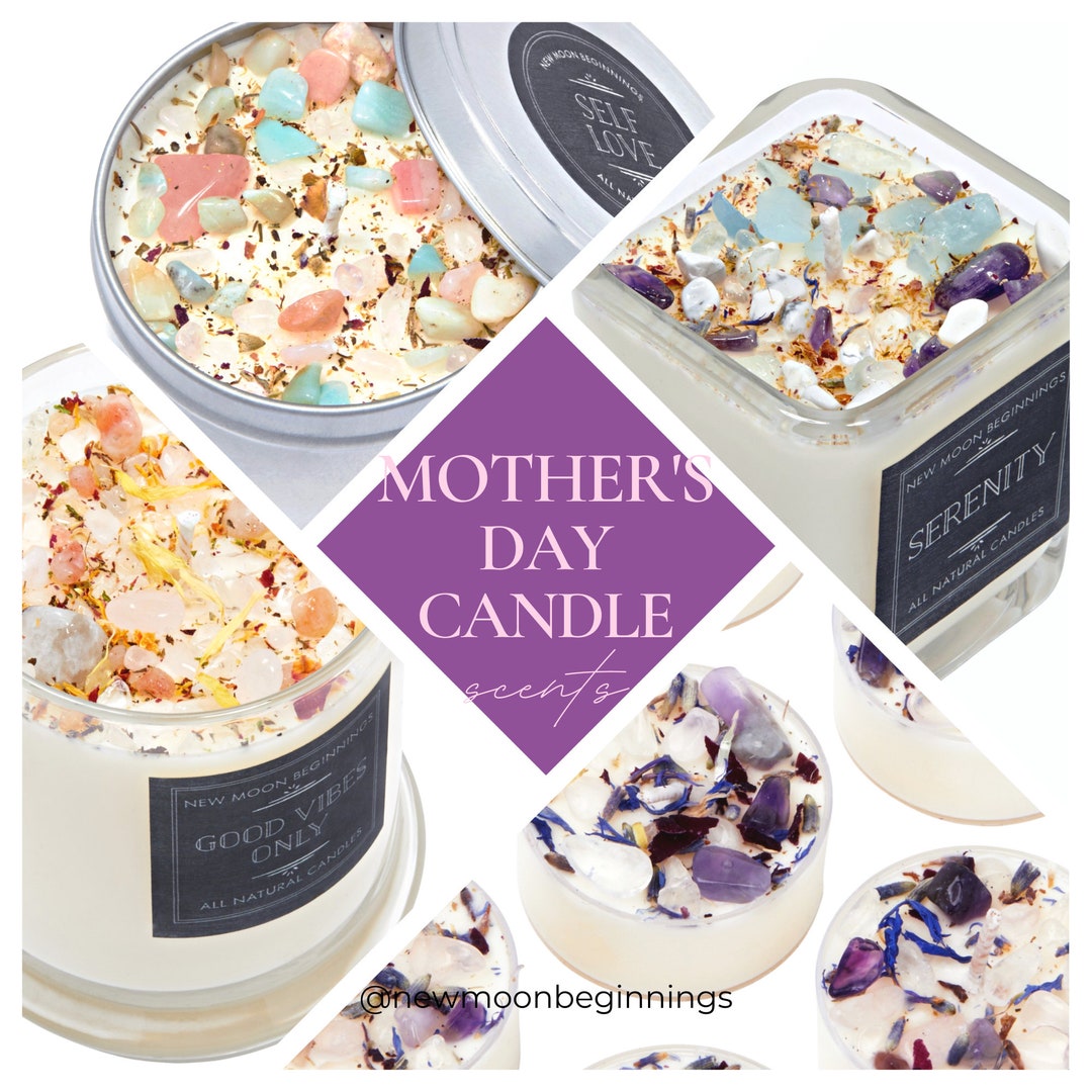Mother's Day Candles Mothers Day Candle Gift Crystal Candle for Mom ...