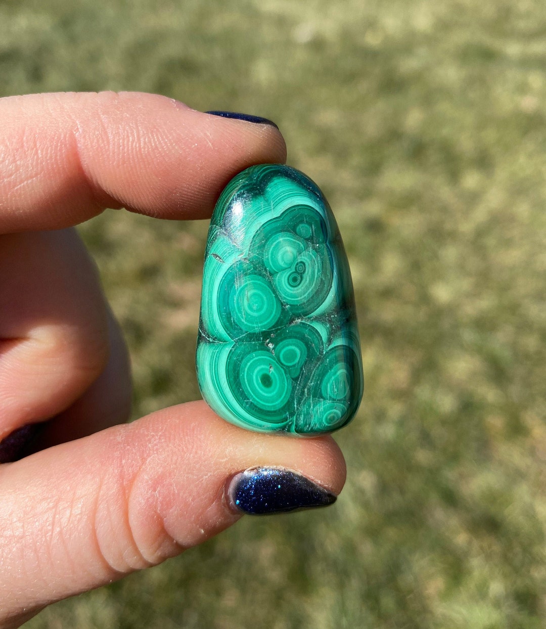 Malachite Tumbled Stone - Extra Large Crystal - Tumbled Malachite ...