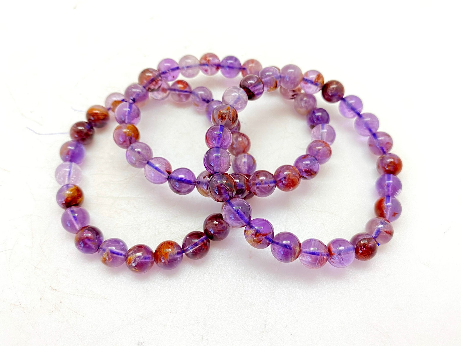 Super Seven Bracelet (6mm - 8mm) Super Seven Elastic Bracelet - Super ...
