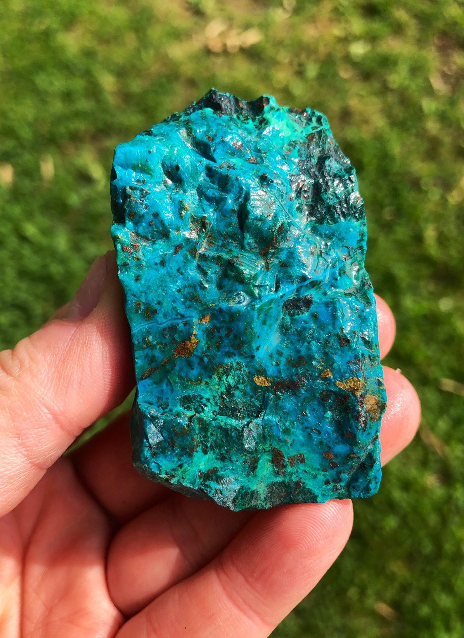 Raw Chrysocolla Stone From Peru Rough Chrysocolla Raw Stones Healing ...
