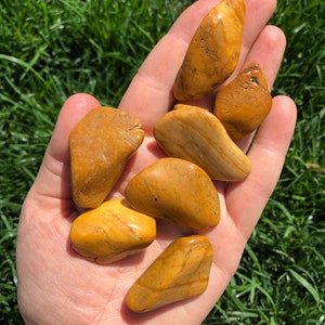 Yellow Jasper Tumbled Crystal - Multiple Sizes Available - Tumbled ...