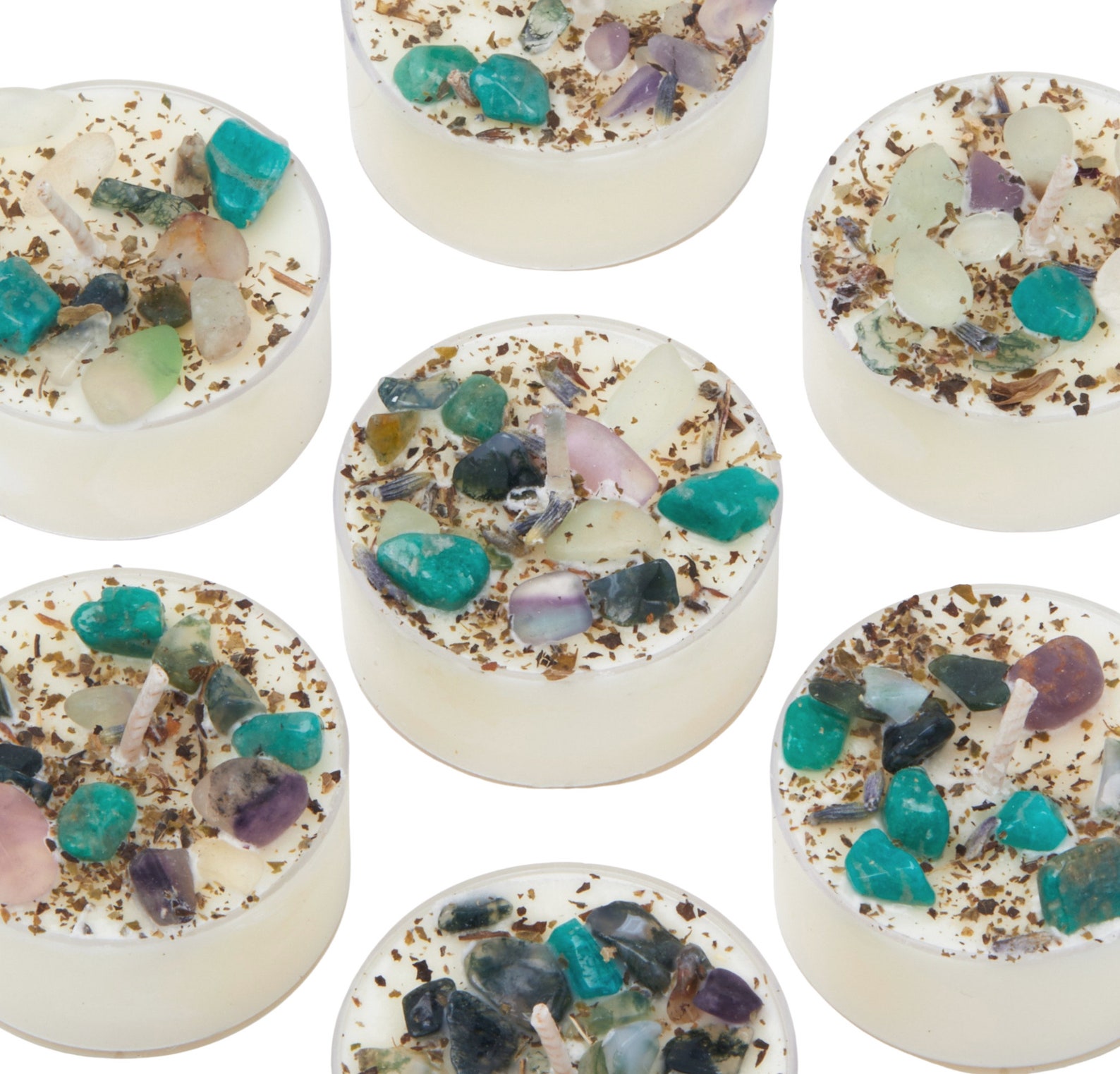 Zen Candles Relaxation Candles Crystal & Herb Candles - Etsy