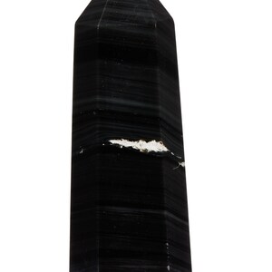 Black Obsidian Stone Point - Black Obsidian Crystal Tower - Polished ...