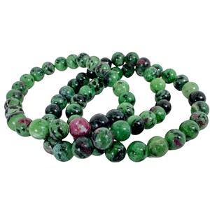 Ruby Zoisite Bracelet - Ruby in Zoisite - Anyolite - Ruby Zoisite ...
