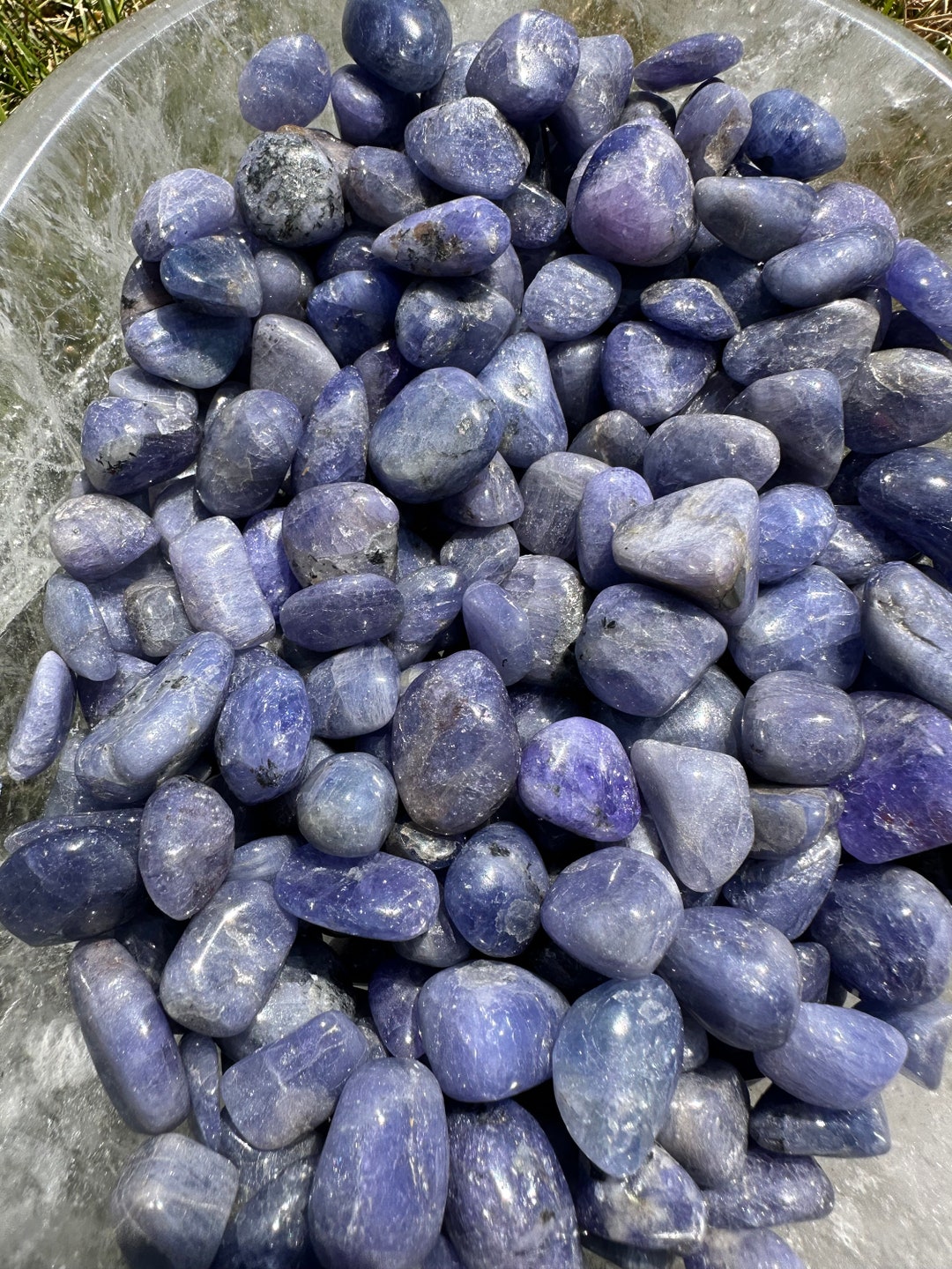 Tanzanite Tumbled Stone - Grade A - Multiple Sizes Available - Tumbled ...