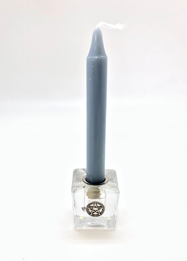 Gray Candle 4 Ritual Candle Grey Chime Candle - Etsy