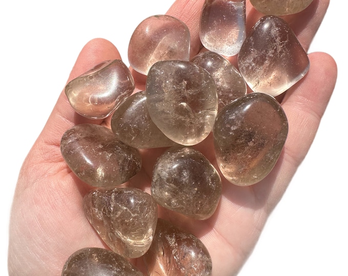 Smoky Quartz Tumbled Stone Healing Smoky Quartz Polished Brown Smoky ...