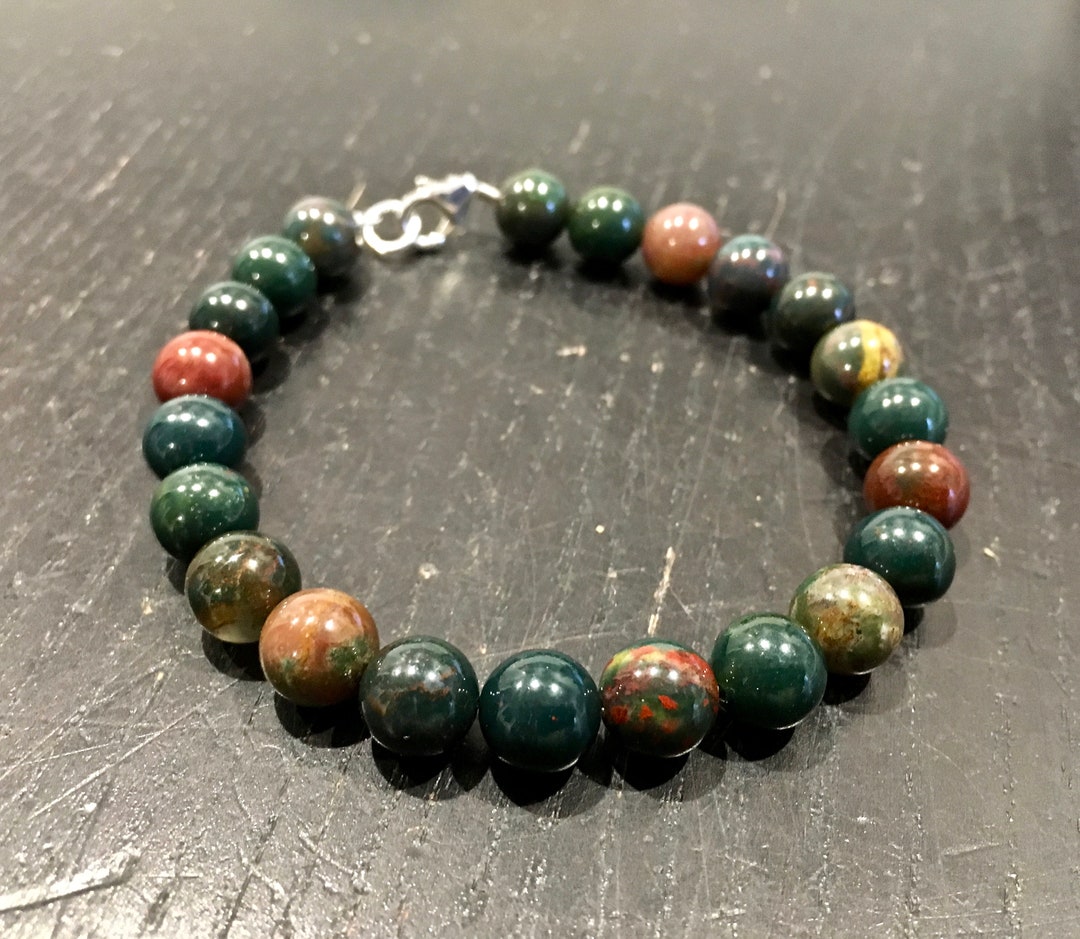 Bloodstone - Bloodstone Bracelet - Healing Crystal Bracelet ...