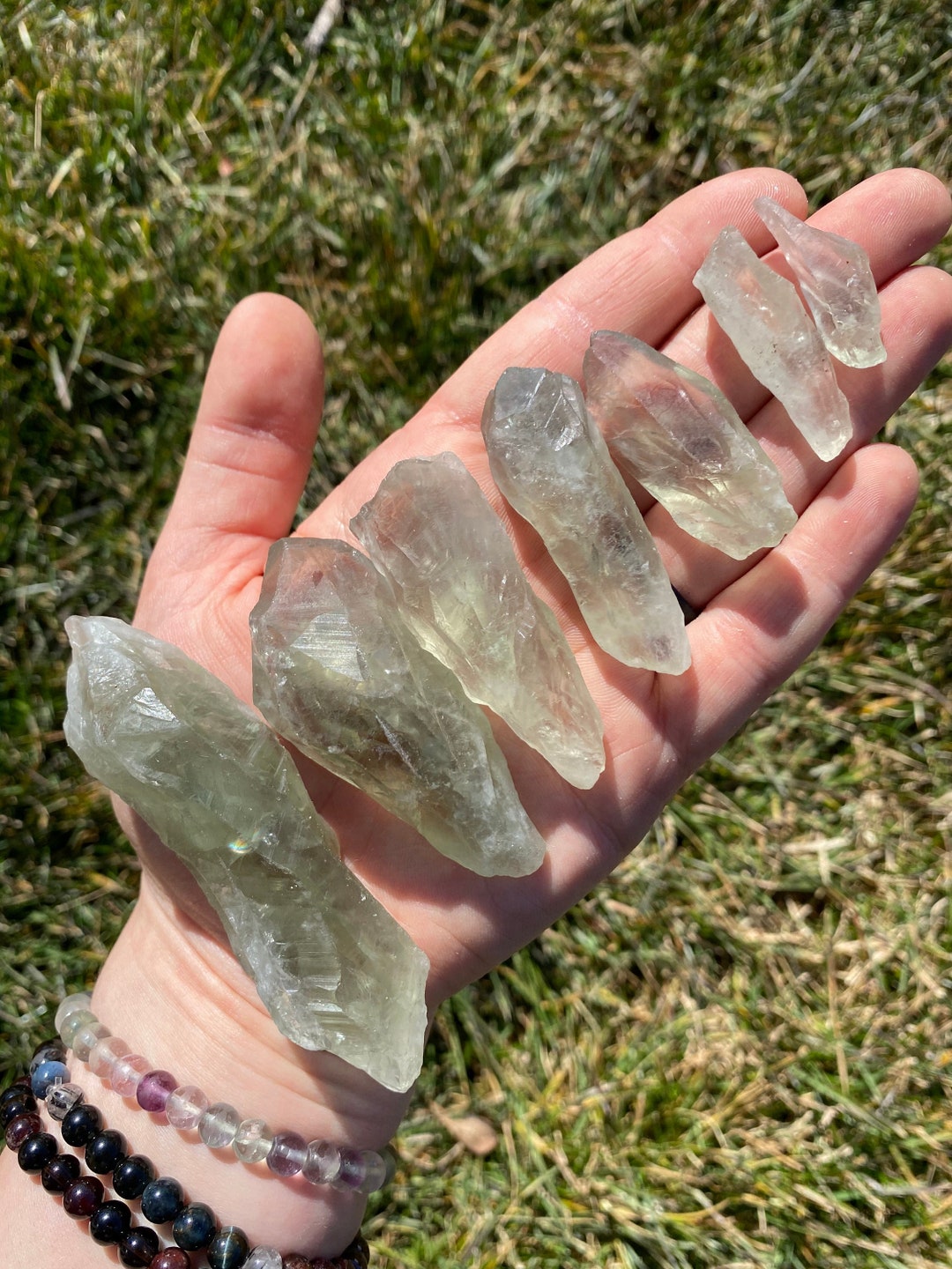 Raw Prasiolite (green Amethyst) - Rough Prasiolite Crystal - Raw Green ...
