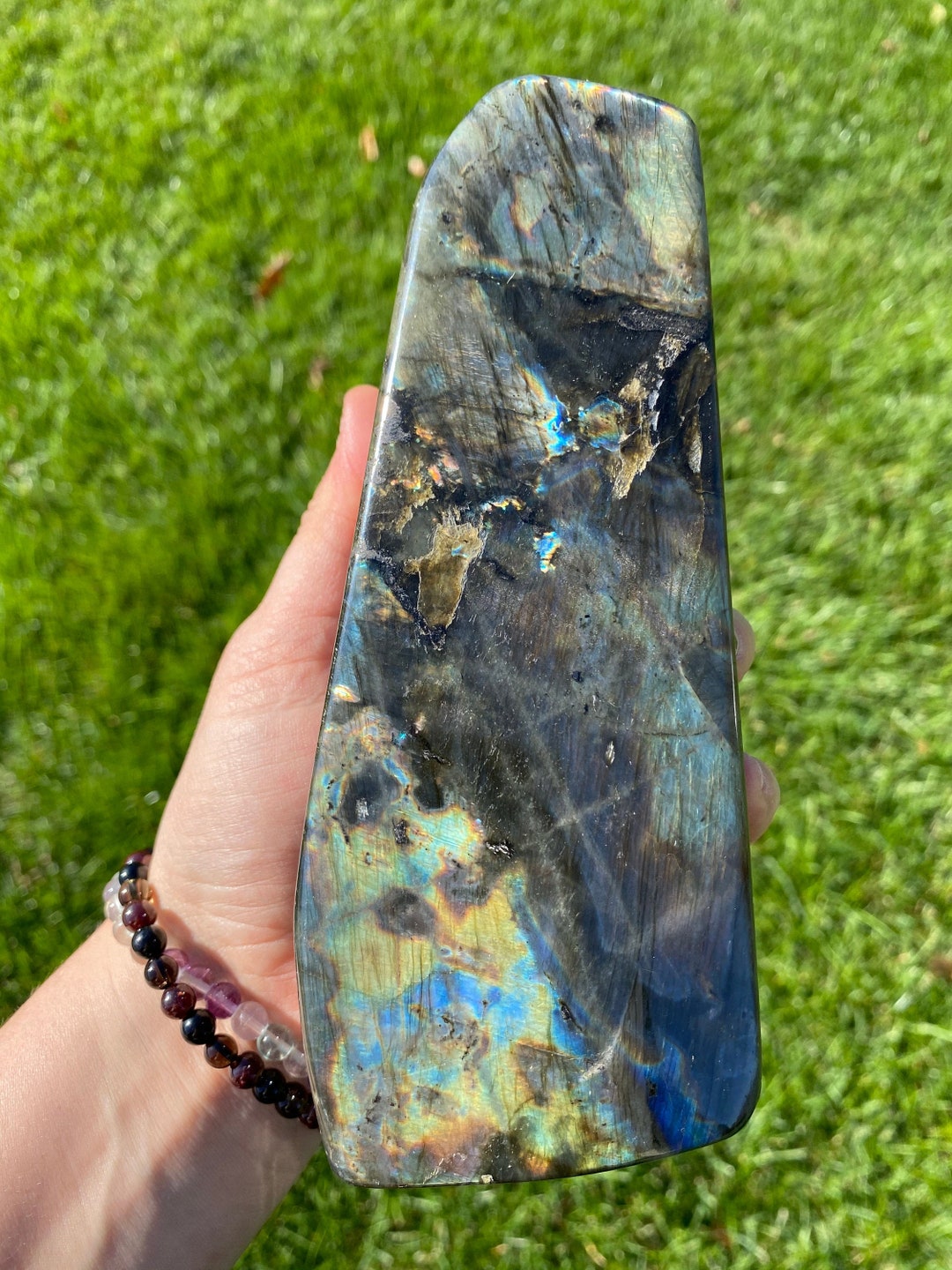 Unique Spectrolite Stone - All Polished Labradorite Crystal - Extra ...