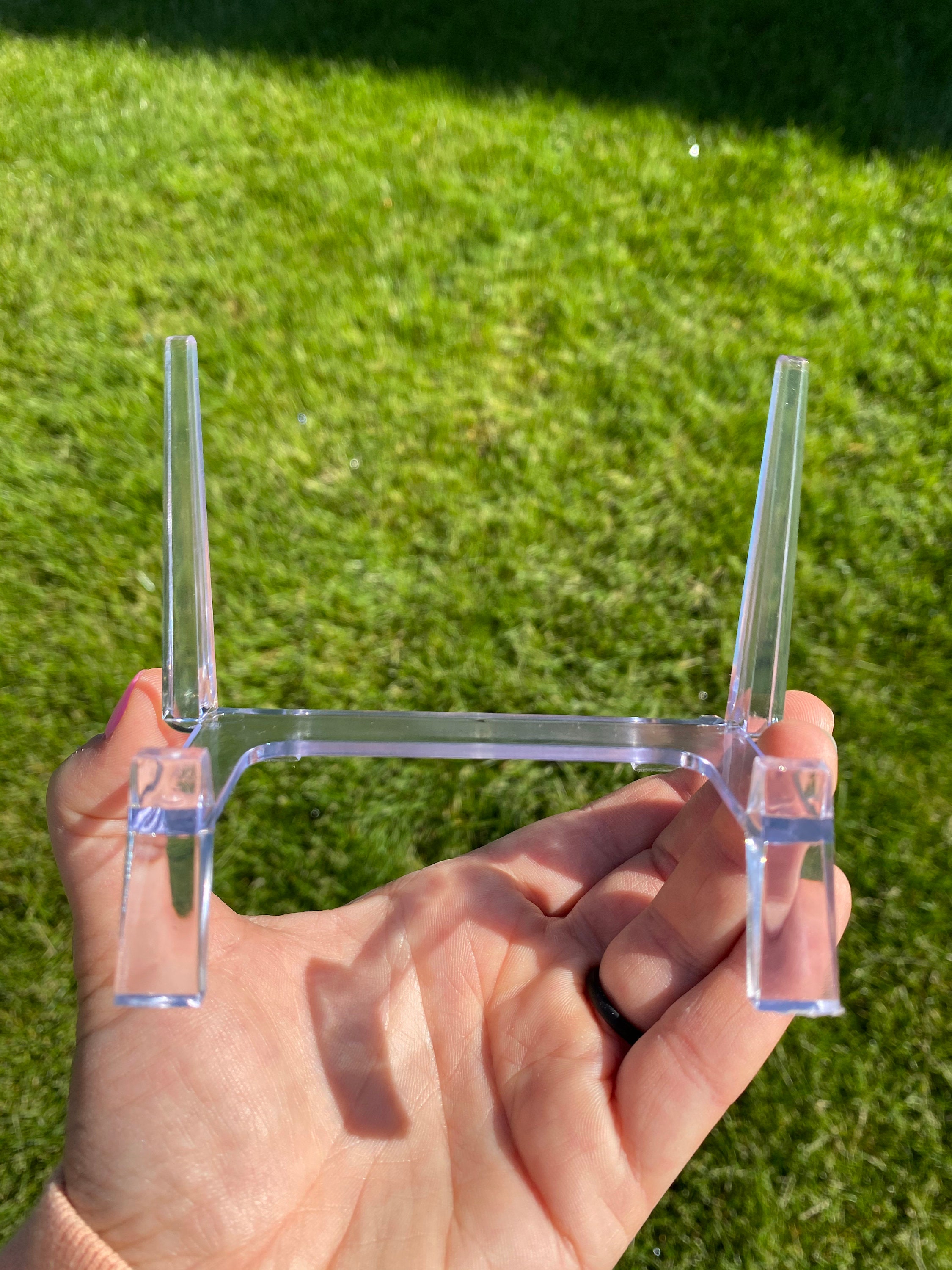 Acrylic Stand - Plastic Stand for Stone Slice - Small Agate Slab Stand ...