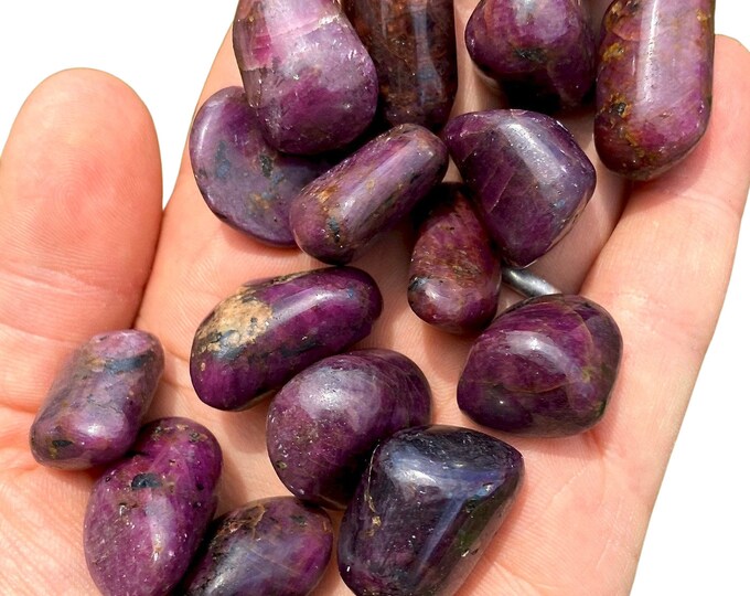 6 STICHTITE Tumbled Stone With Serpentine - Etsy