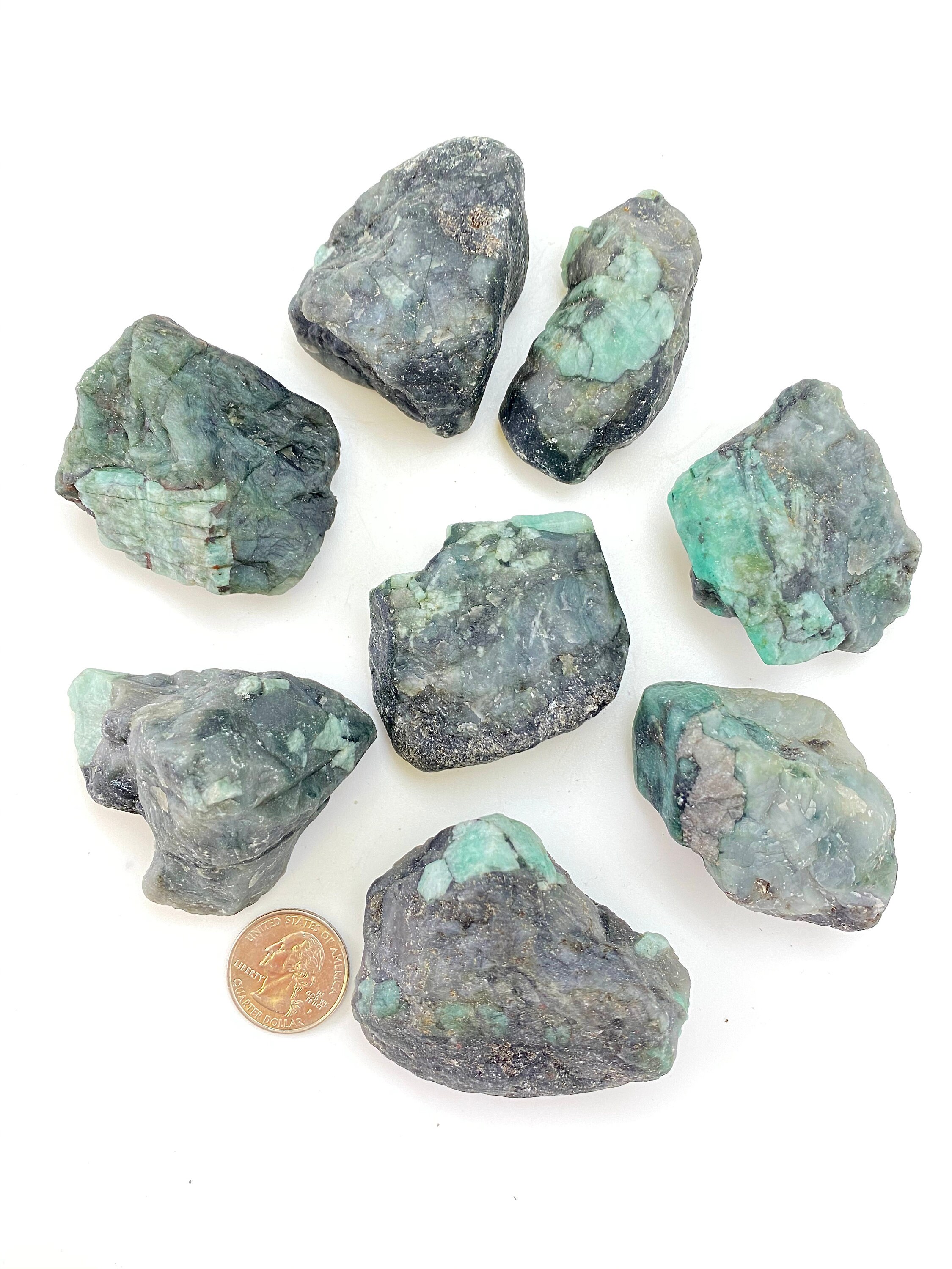 Raw Emerald Stone 0.25 3 Grade B Genuine - Etsy
