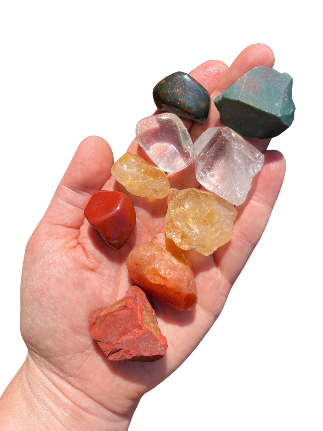 Aries Crystal Set - Aries Zodiac Crystals - Aries Birthstone Gift Set ...