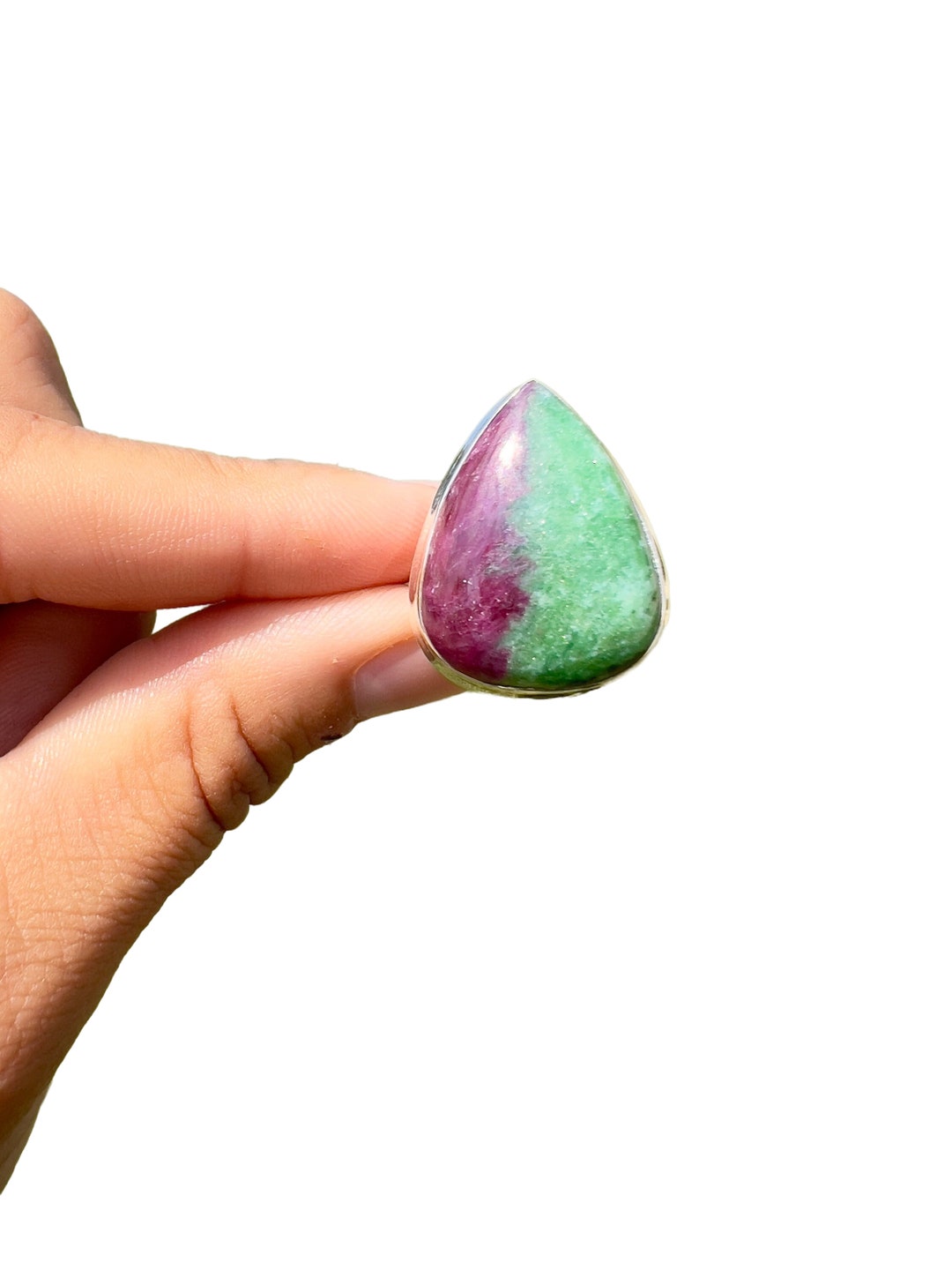 Ruby in Zoisite Ring Ring Size 6 Anyolite Ring Size 6 Ring Ruby Zoisite ...