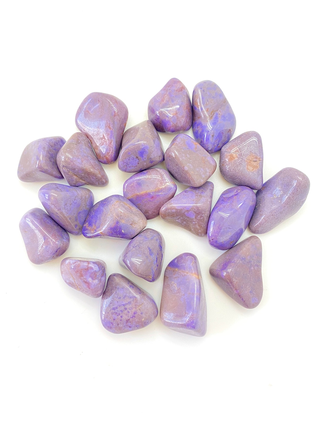 Purple Jade Tumbled Stone Grade AAA Multiple Sizes Available Tumbled ...
