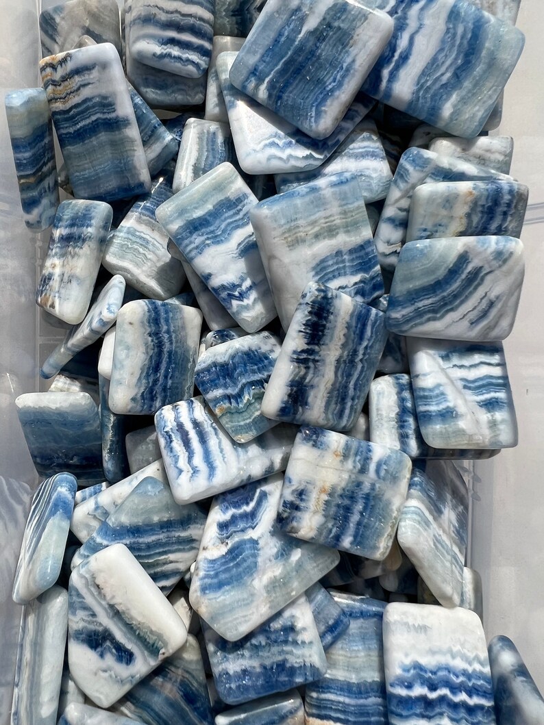 Blue Scheelite Stone Slice 0.75 1.5 Grade AAA - Etsy