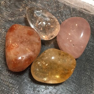 Happiness & Joy Stone Set - Positive Energy Crystal Set - Natural ...