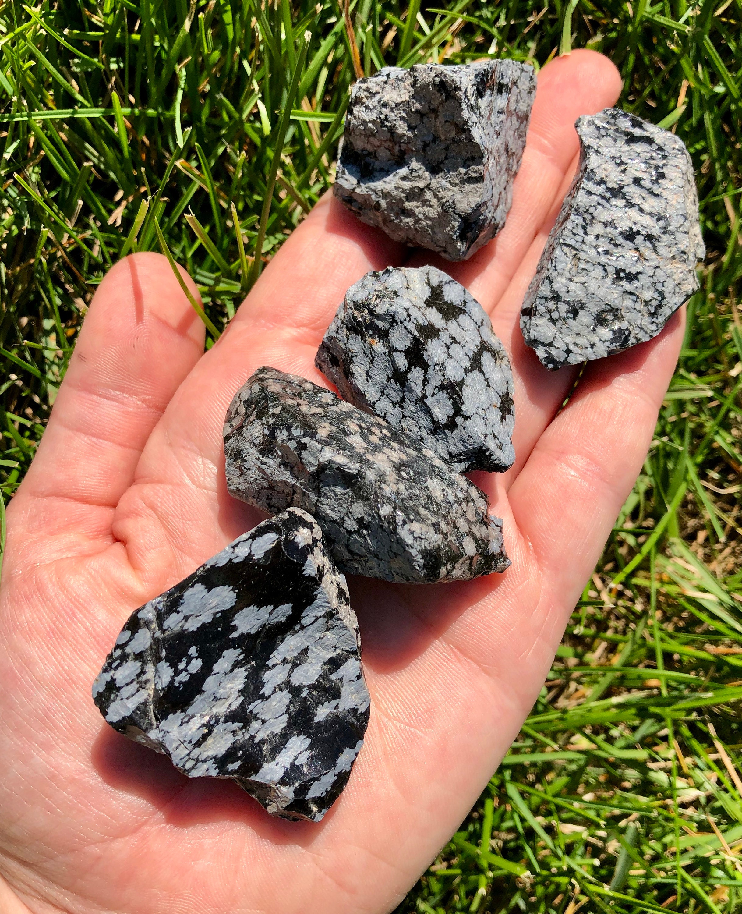 Raw Snowflake Obsidian crystal 13 rough | Etsy