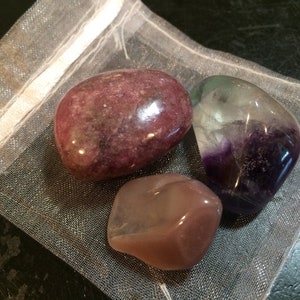 Attention & Focus Crystal Set - Healing Crystals and Stones - Tumbled ...