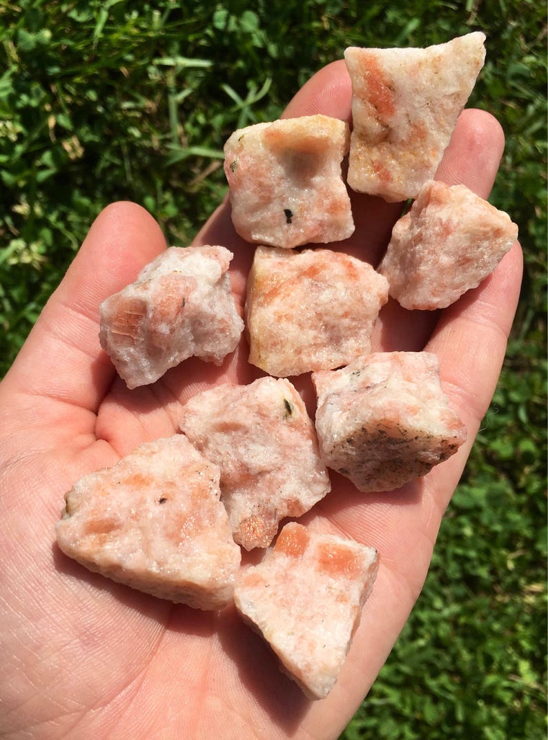 Raw Sunstone Crystal Raw Sunstone Stone .5 - Etsy