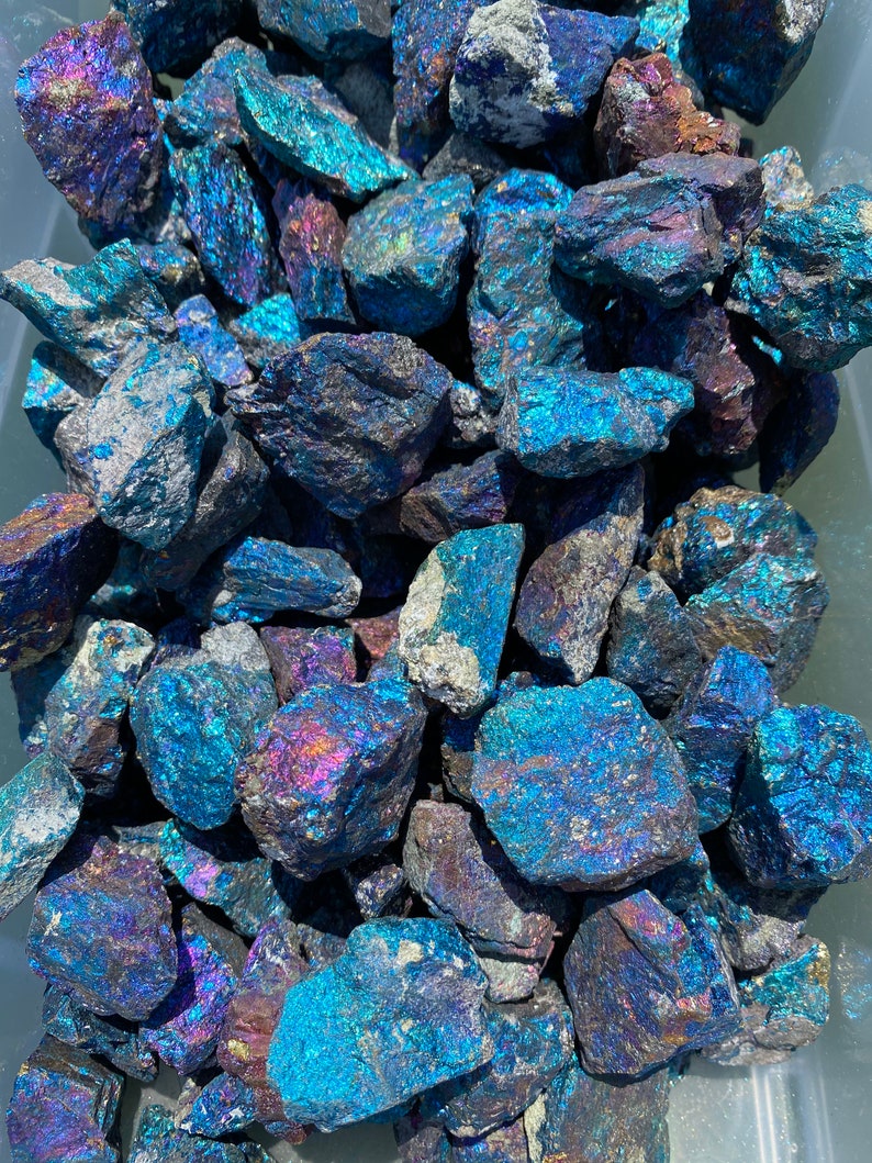 Raw Peacock Ore Crystal Raw Chalcopyrite Stone Healing - Etsy