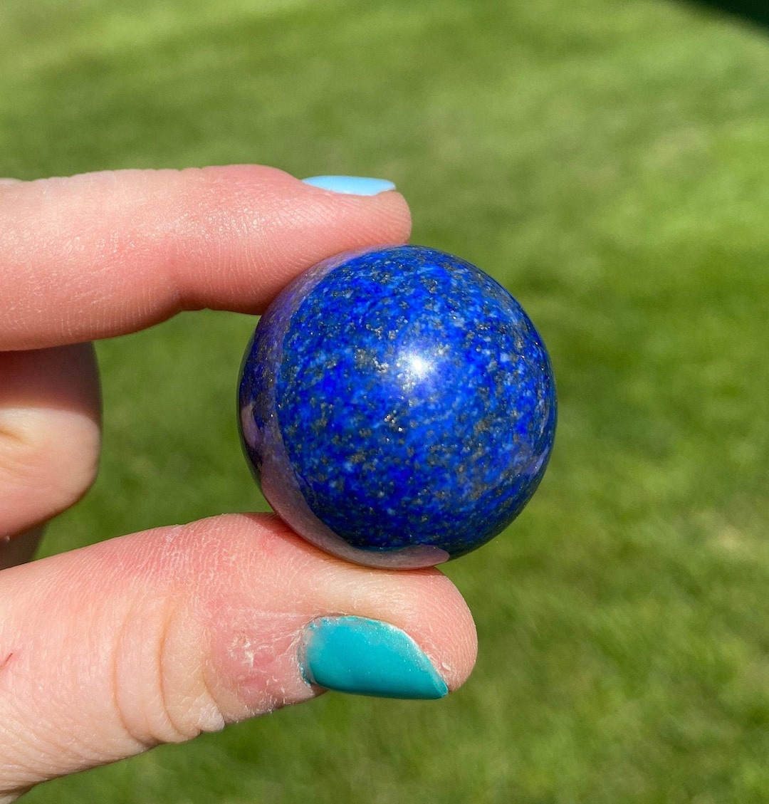 Lapis Lazuli Stone Sphere (.5" -1.25") - Lapis Lazuli Crystal Sphere ...