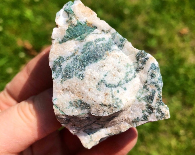 Raw Moss Agate Stone Raw Stones Raw Moss Agate Crystal - Etsy