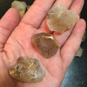 Golden Rutilated Quartz - Raw Rutilated Quartz Crystal - Rough Golden ...