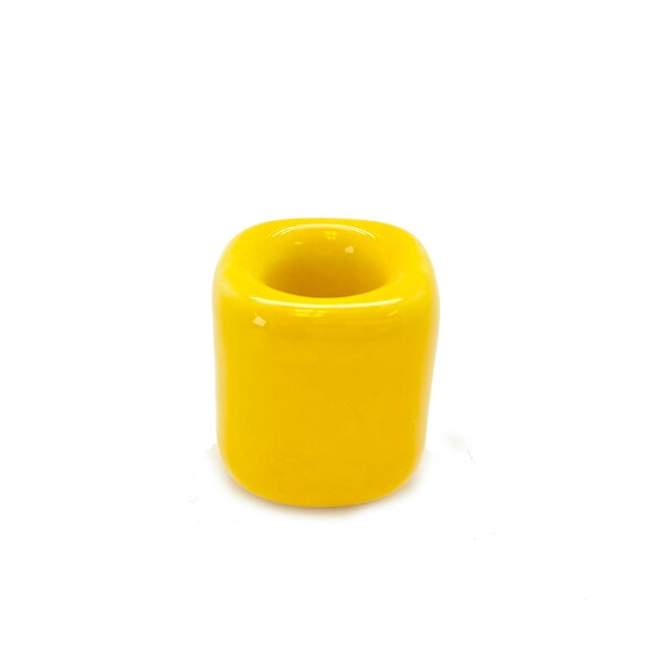 Yellow Candle Holder - Etsy