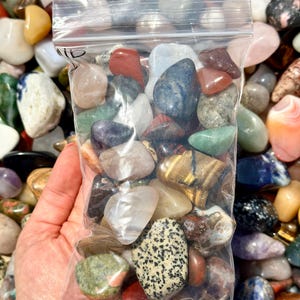 Mixed Gemstone Tumbled Stones - Multiple Sizes Available - Mixed ...
