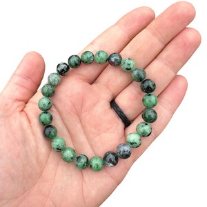 Ruby Zoisite Bracelet - Ruby in Zoisite - Anyolite - Ruby Zoisite ...