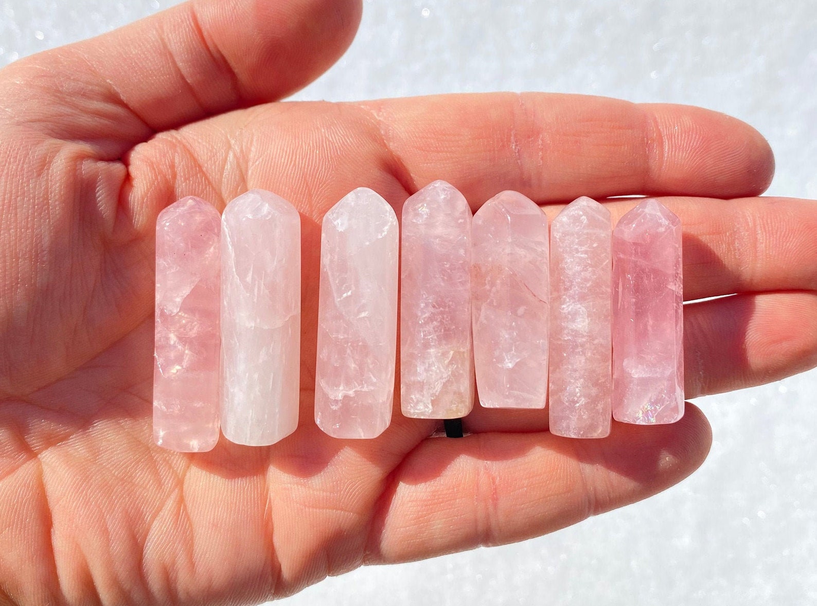 Mini Rose Quartz Crystal Point 1 1.6 Rose - Etsy