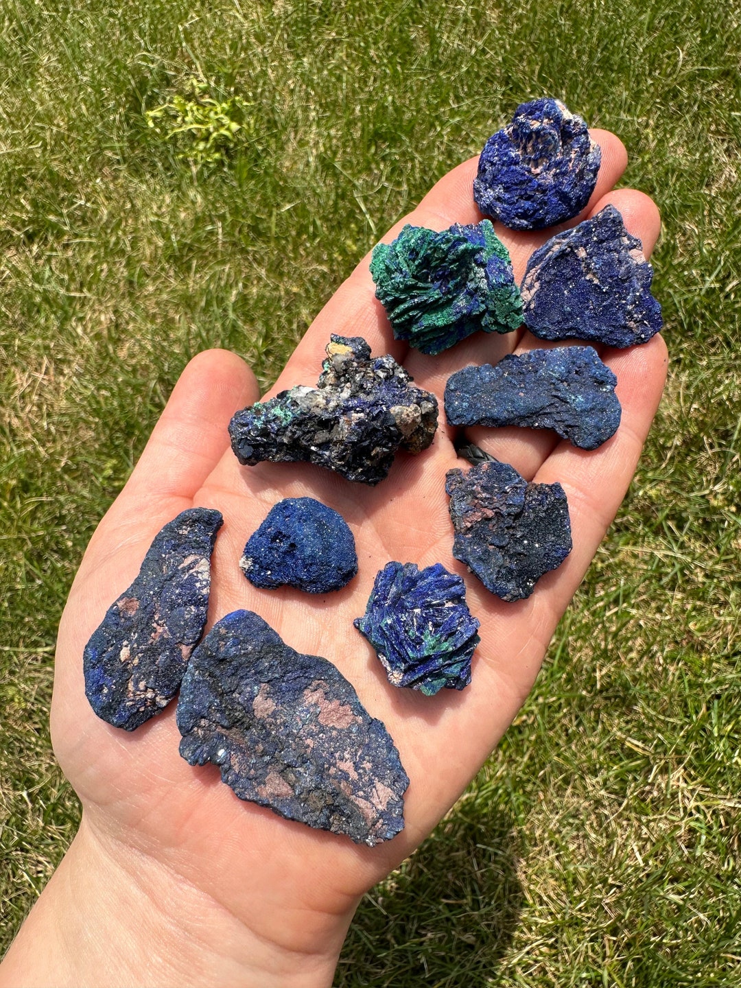 Raw Azurite Crystal - Rough Azurite Malachite Stone - Raw Azurite ...