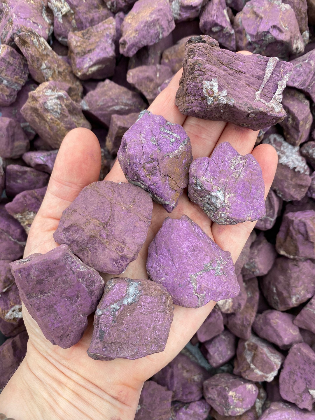 Raw Purpurite Stone (0.5" - 2" +) Raw Purpurite Crystal - Natural ...