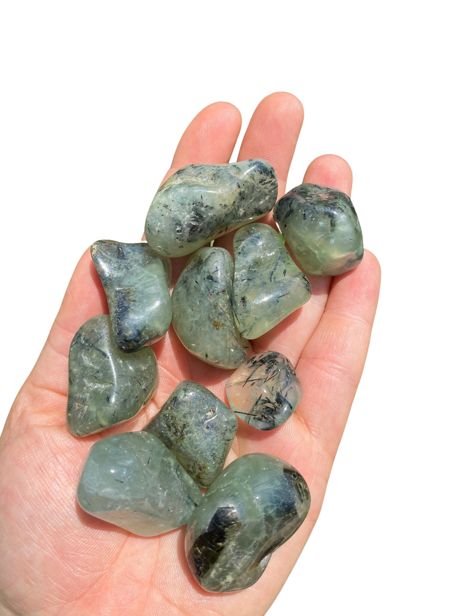Prehnite Tumbled Stone Multiple Sizes Available Extra - Etsy