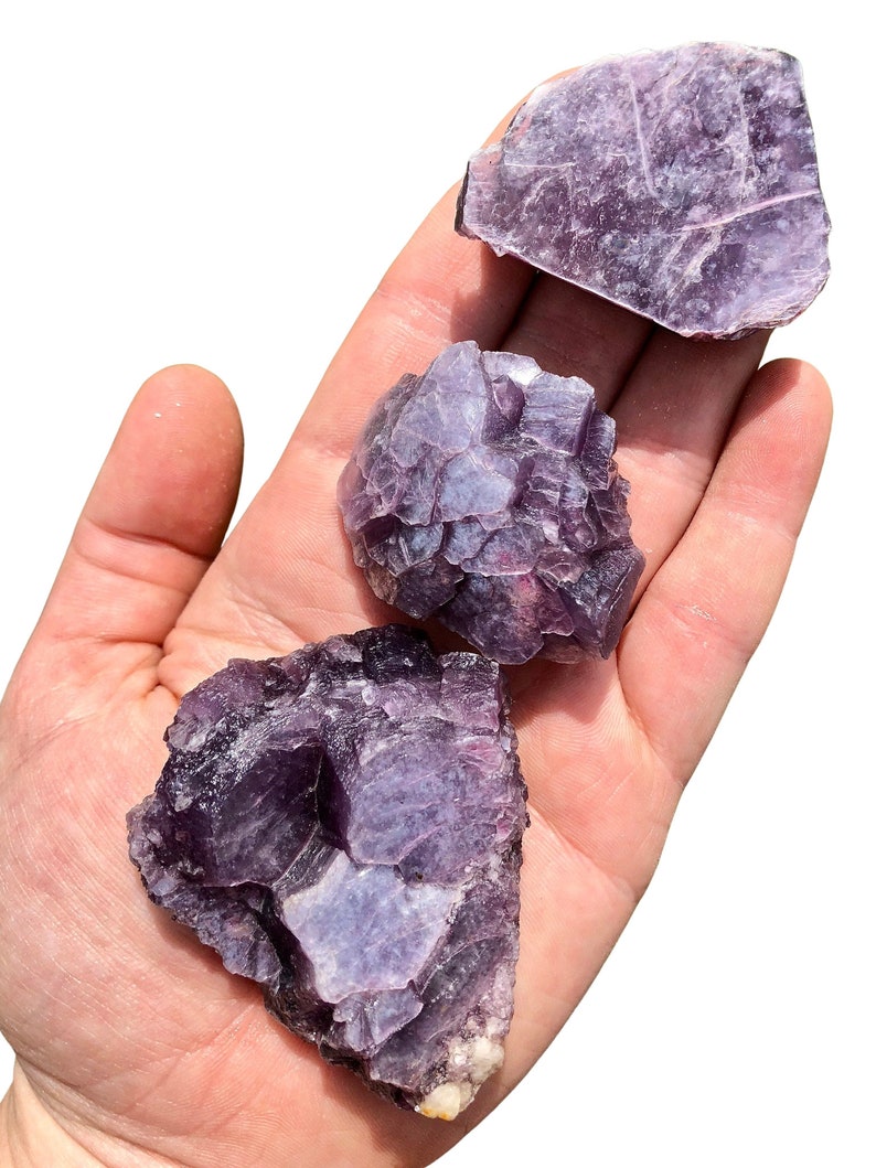 Raw Lepidolite Stone ex-quality Raw Lepidolite Crystal - Etsy Canada