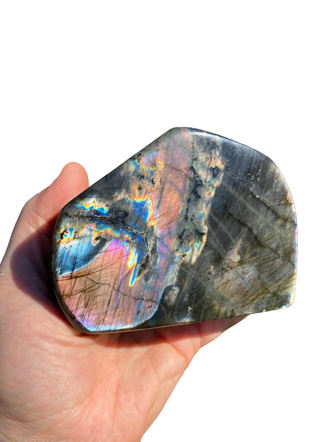 Standing Spectrolite Freeform - Polished Labradorite Crystal - Extra ...