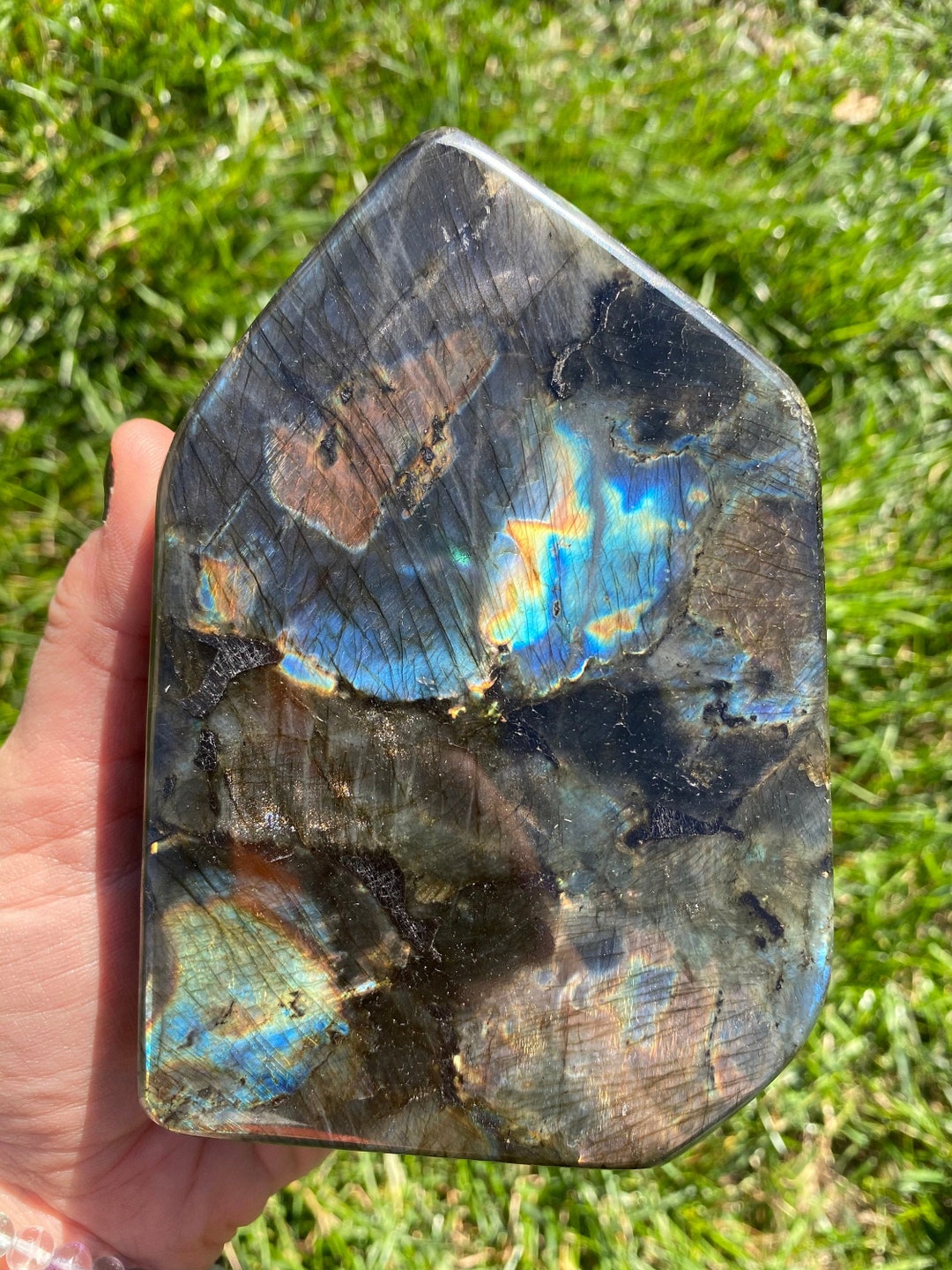 Spectrolite Standing Free Form - All Polished Labradorite Crystal ...