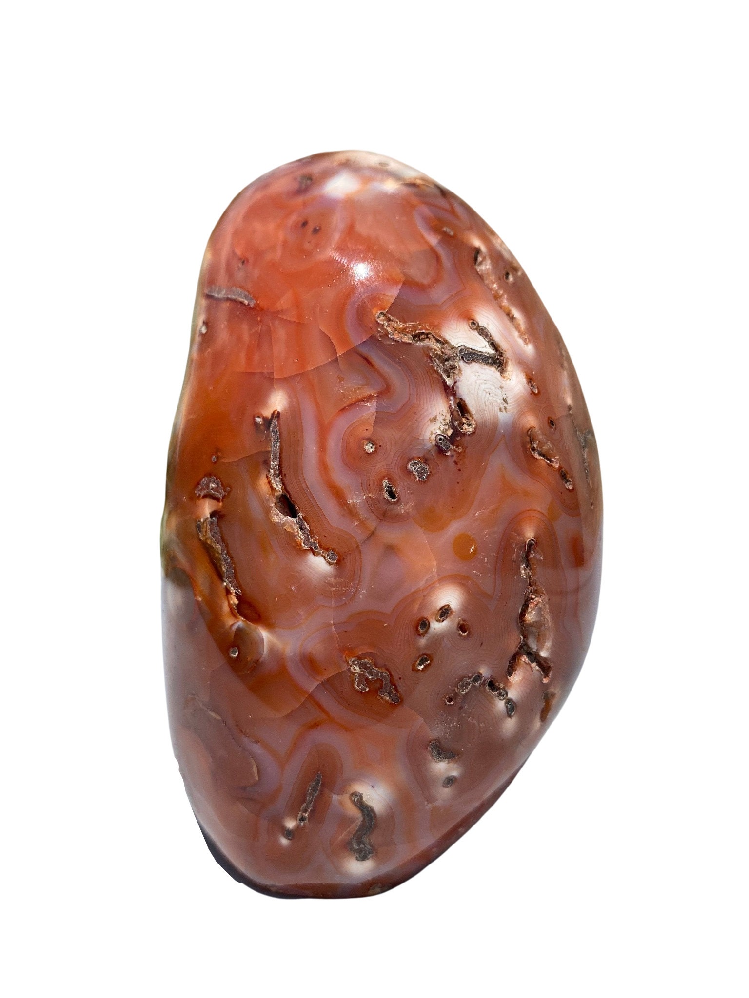 Carnelian Stone Freeform - Polished Carnelian Tower - Large Carnelian ...