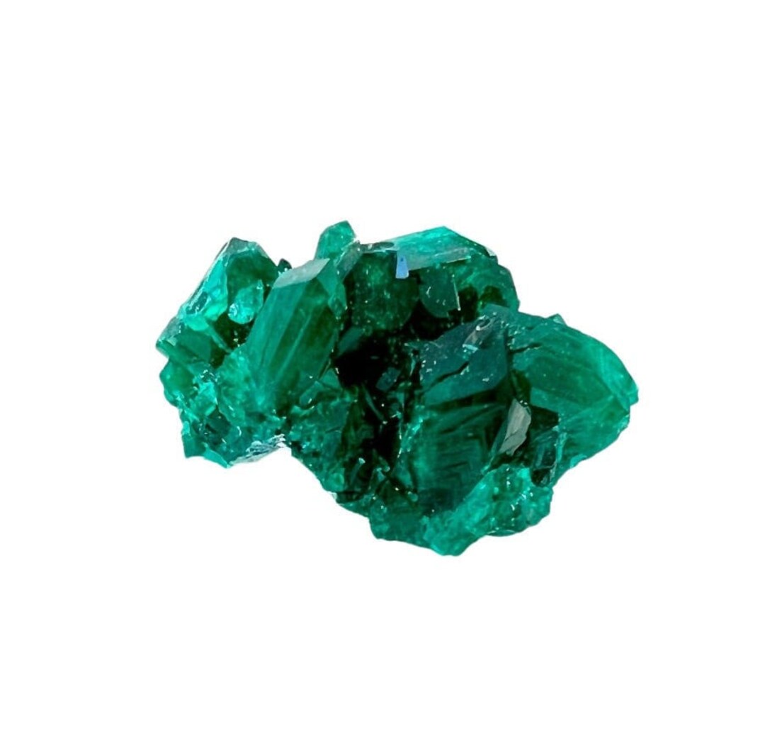 Raw Dioptase Crystal Grade A (0.4" - 1.5") Dioptase Cluster - Rough ...